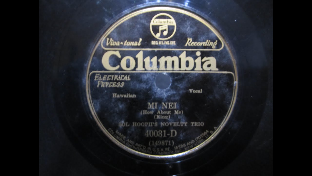 Sol Hoopii Novelty Trio - Mi Nei - YouTube