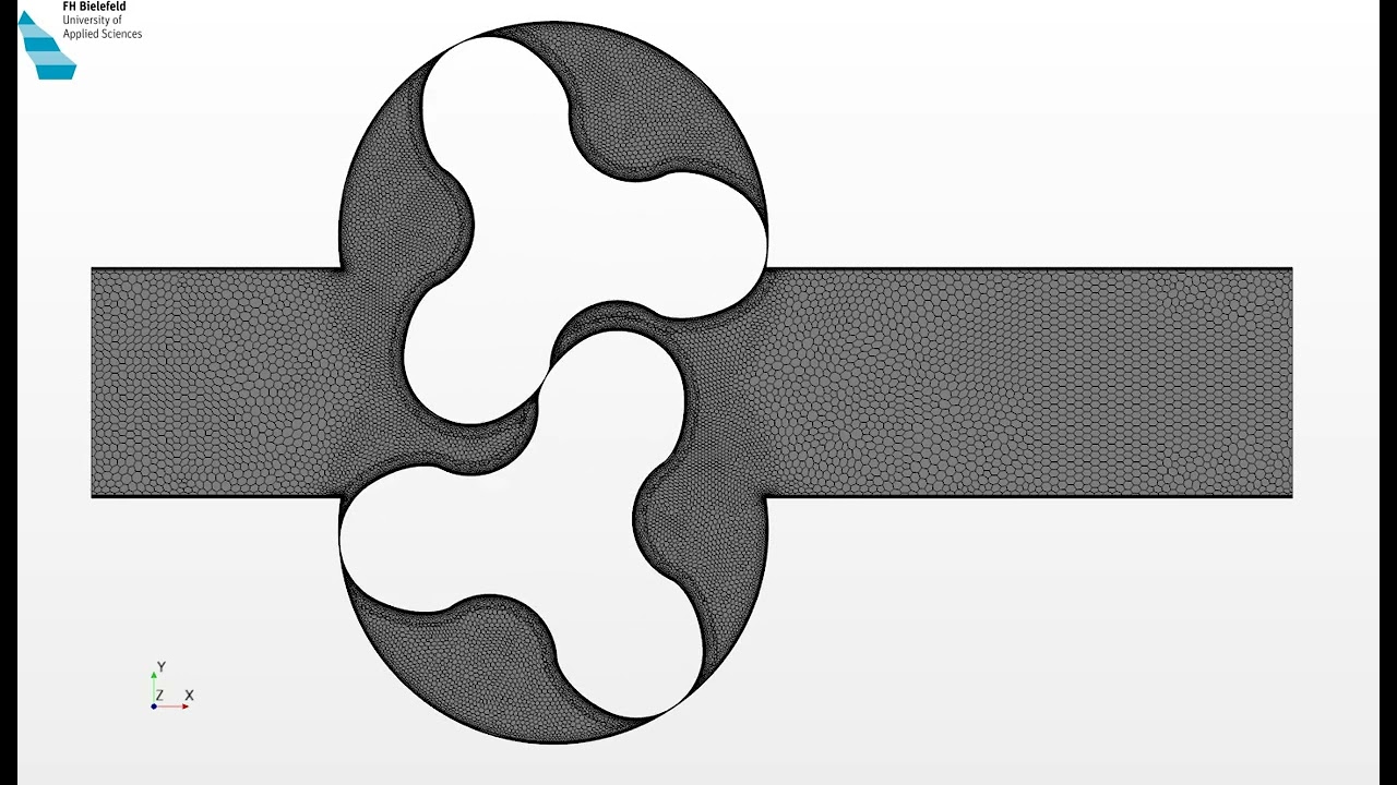 STAR-CCM+: Overset Mesh Small Gap Modeling: Lobe Blower (Mesh) - YouTube