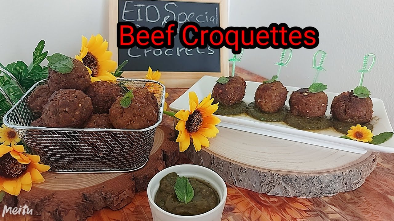 Beef Croquettes - Easy and Tasty Croquettes - How to make simple Beef ...