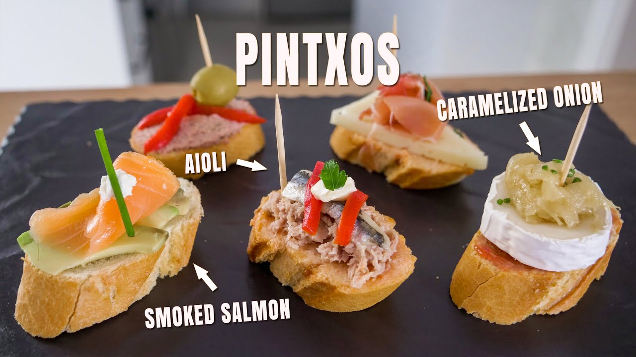 5 SPANISH Pinchos Recipes Like a Pro Chef! - YouTube