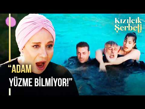 Ulvi Bey havuza düştü! | Kızılcık Şerbeti 137. Bölüm