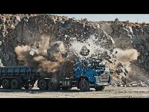 Volvo Tır ın Üzerine 100 ton Kaya Dişerse Ne olur