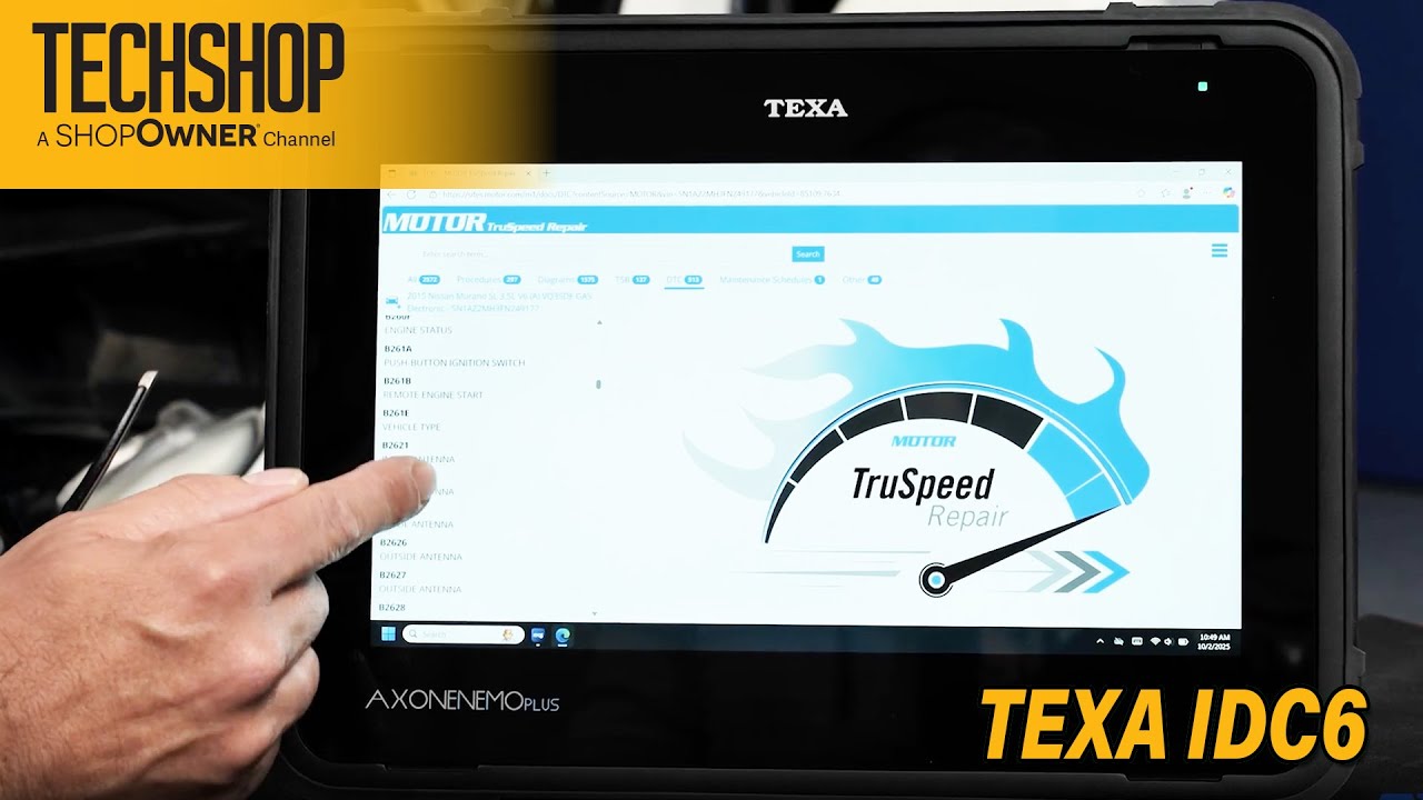 TEXA IDC6 Diagnostic Software Platform - YouTube