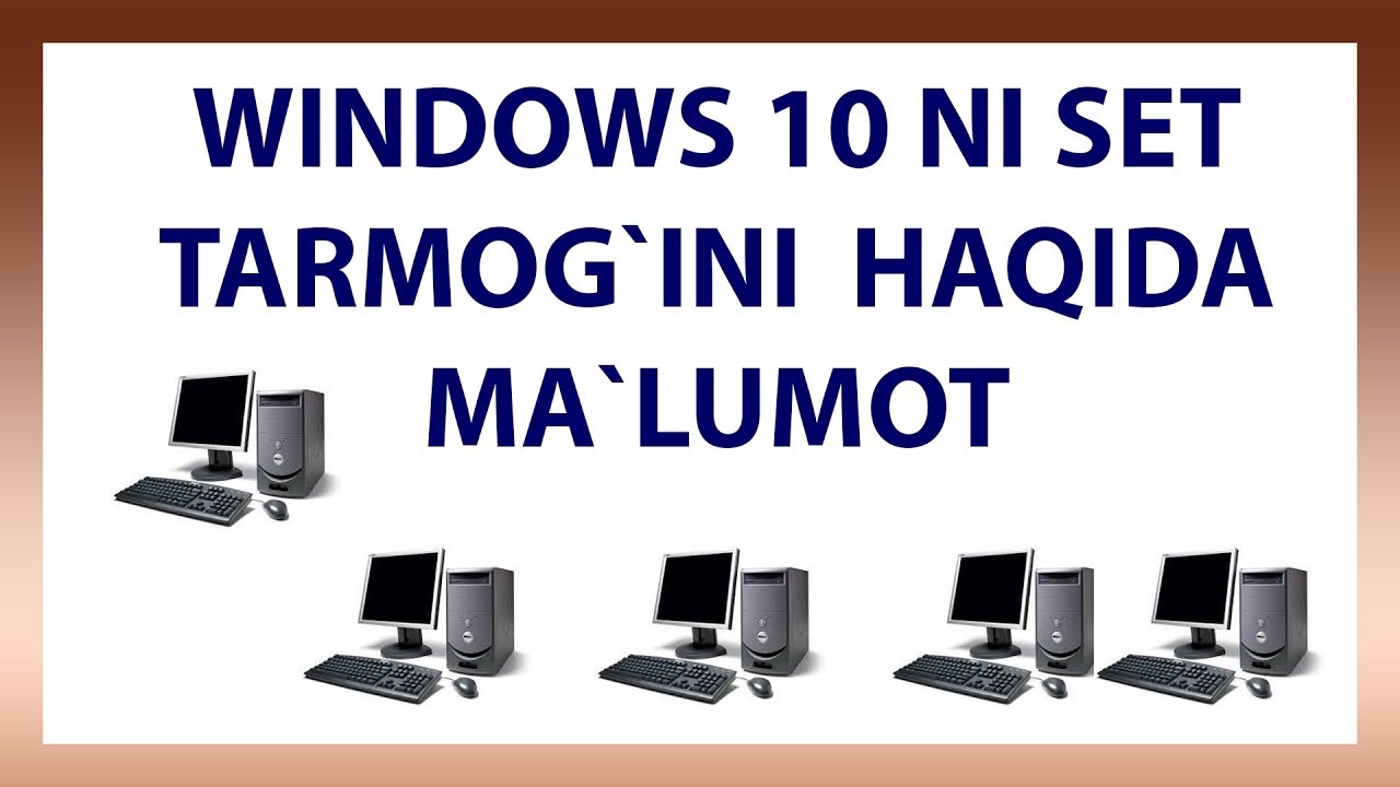 WINDOWS 10 NI SET TARMOG'I HAQIDA MALUMOT. - YouTube