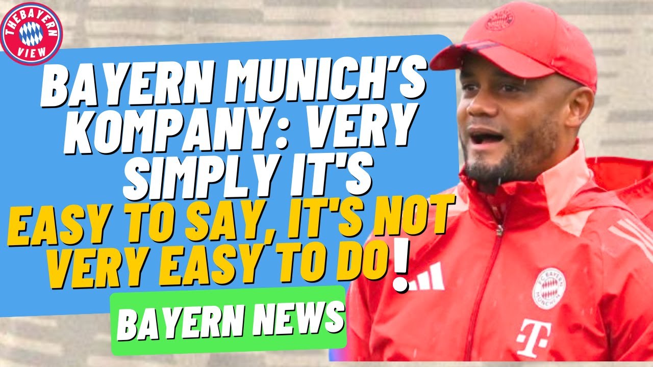Bayern Munich Manager Vincent Kompany's UEFA Interview!! - Bayern ...