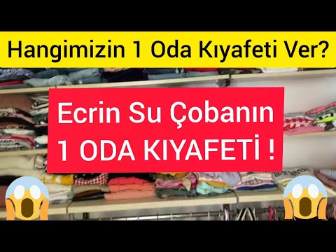 ECRİN SU ÇOBANIN 1 ODA KIYAFETİ | MONTAJTAKS TV