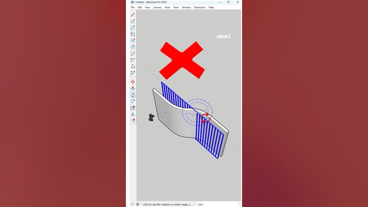 #sketchup How to Use the Copy Along Curve Plugin in SketchUp to Create a Decorative wall! # ...