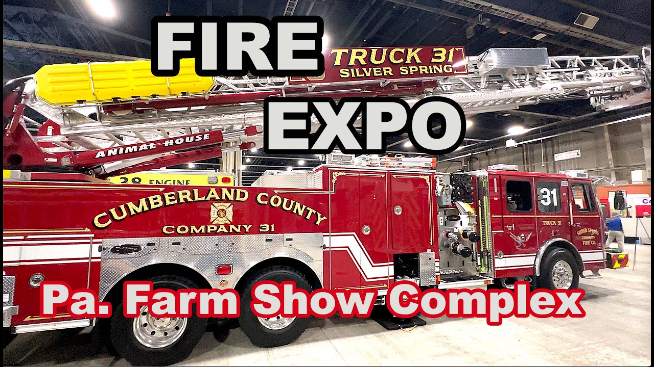 Pa. Fire Expo Dozens Of Fire Trucks | PA Farm Show Complex - YouTube