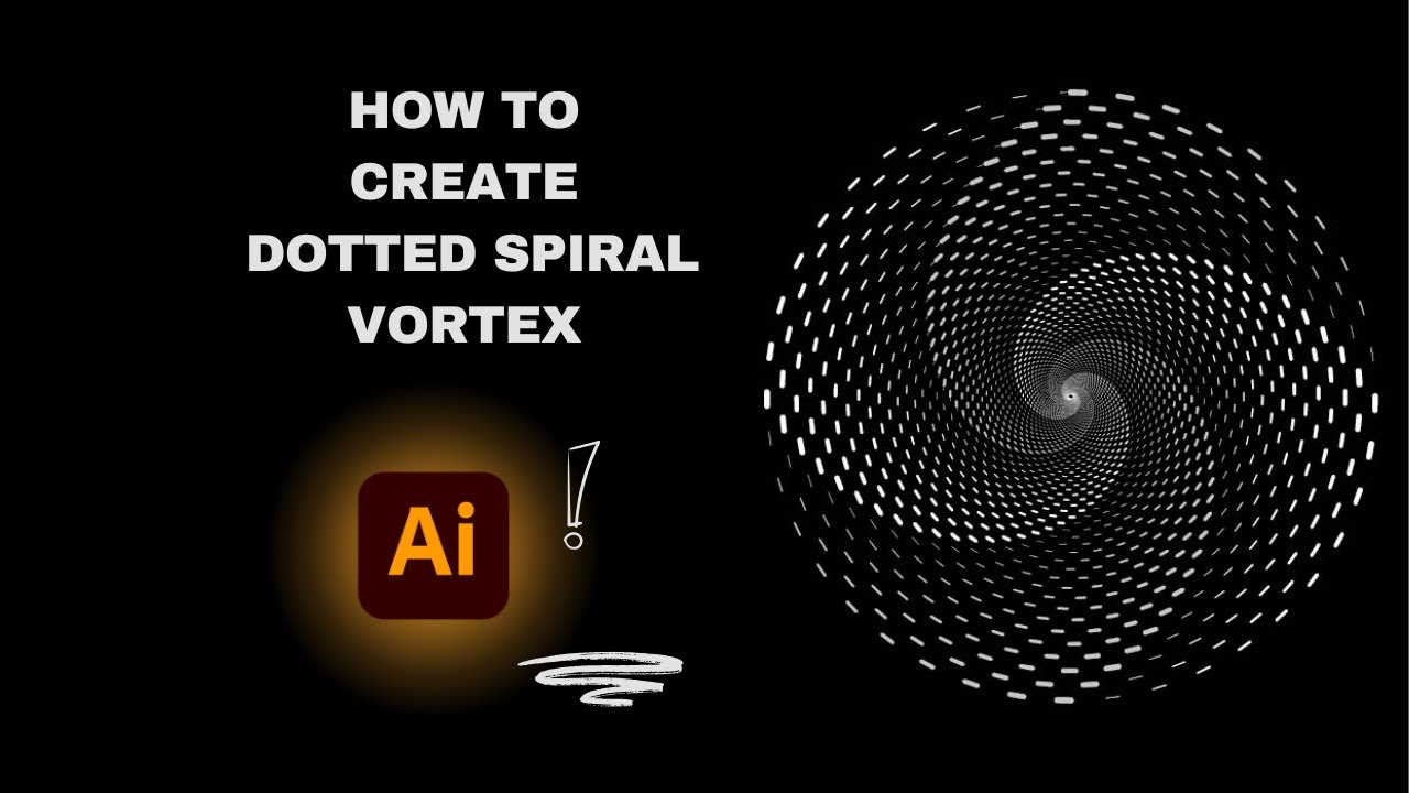 How to Create Dotted Spiral Vortex | Adobe Illustrator Tutorial 2025 - YouTube