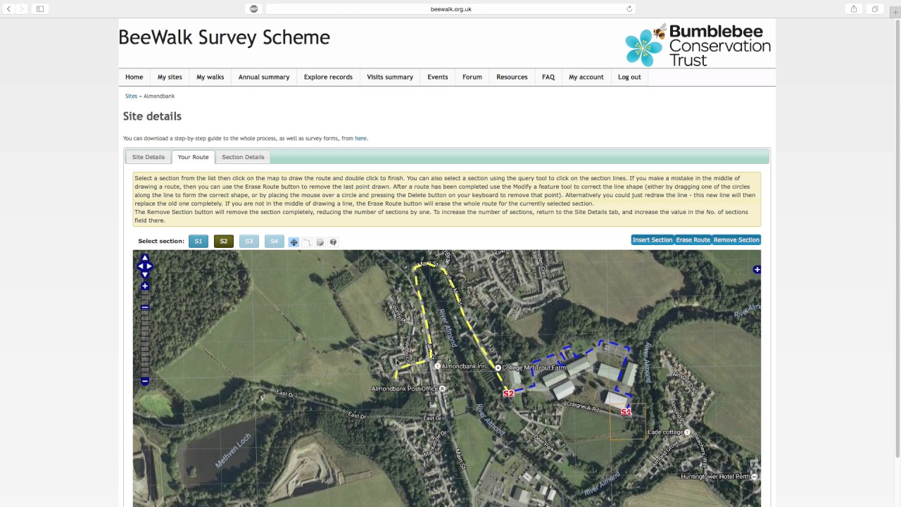 Tutorial: How to set up your first BeeWalk transect - YouTube