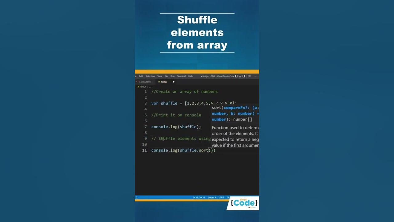 How To Shuffle An Array In JavaScript JavaScript Array Manipulation how-to-shuffle-an-array-in-javascript-javascript-array-manipulation