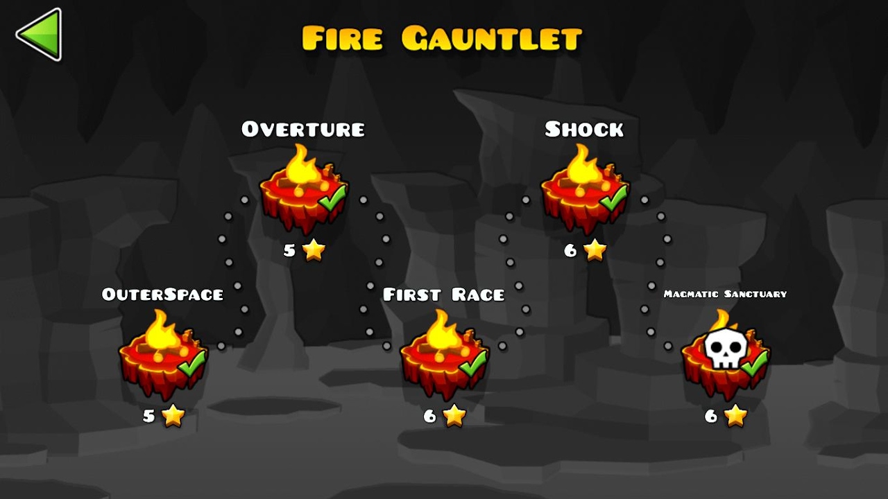 Geometry Dash Gauntlets: "Fire Gauntlet" Complete | SlugiRock - YouTube