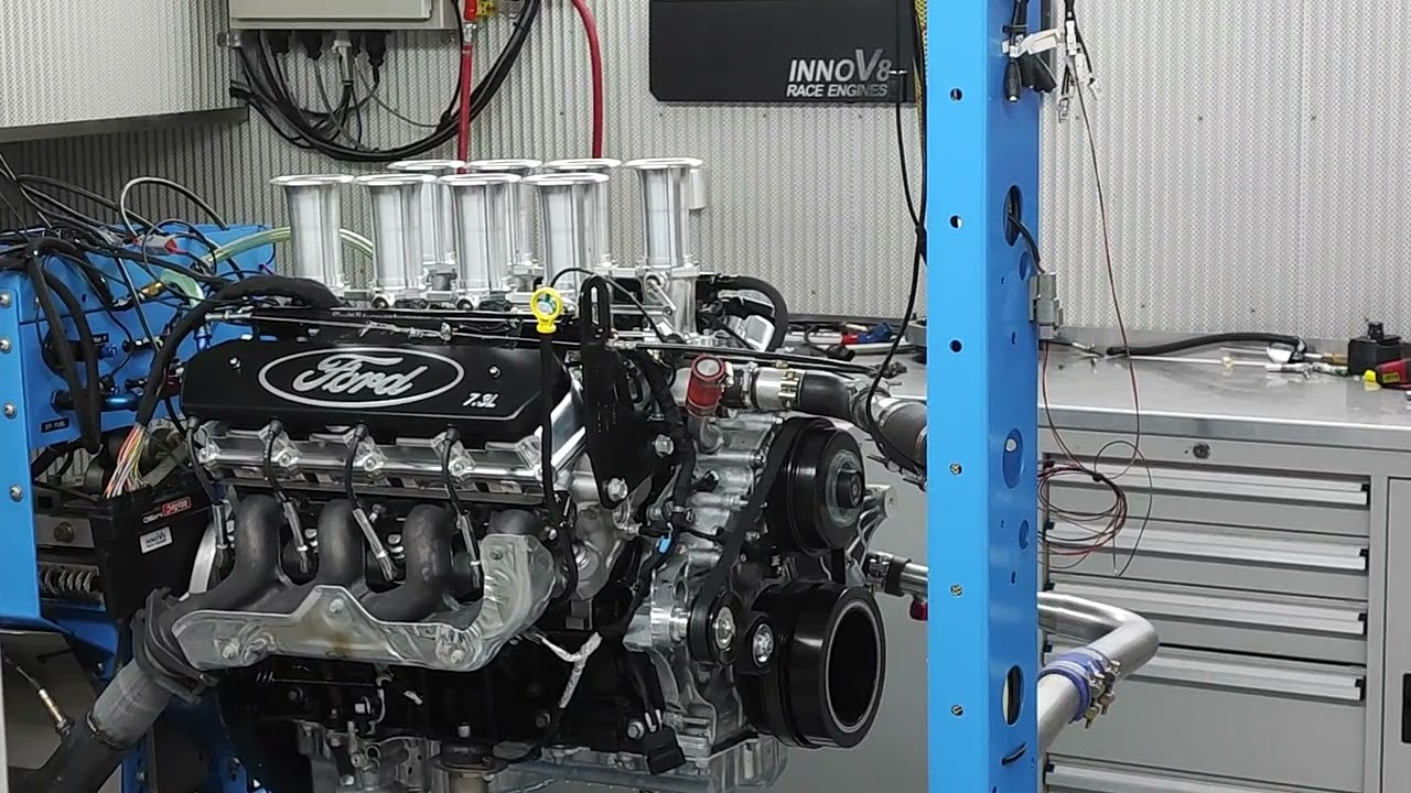 Ford 7.3 Godzilla billet itb, 8 Stack Innov8. - YouTube