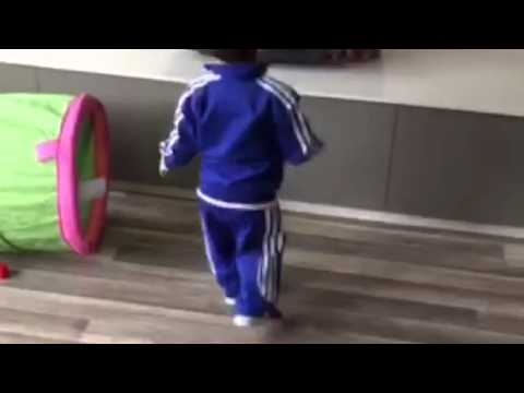 Little man Efe dancing