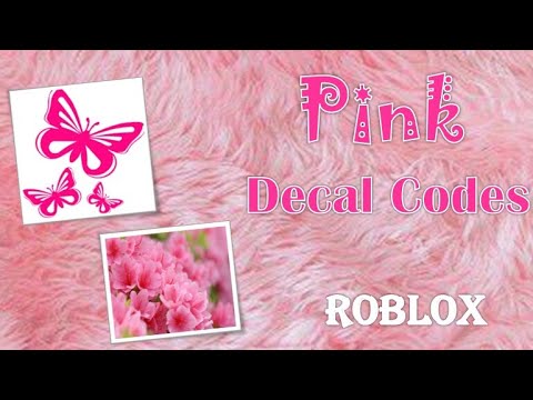 Pink Decal Codes - ROBLOX - YouTube