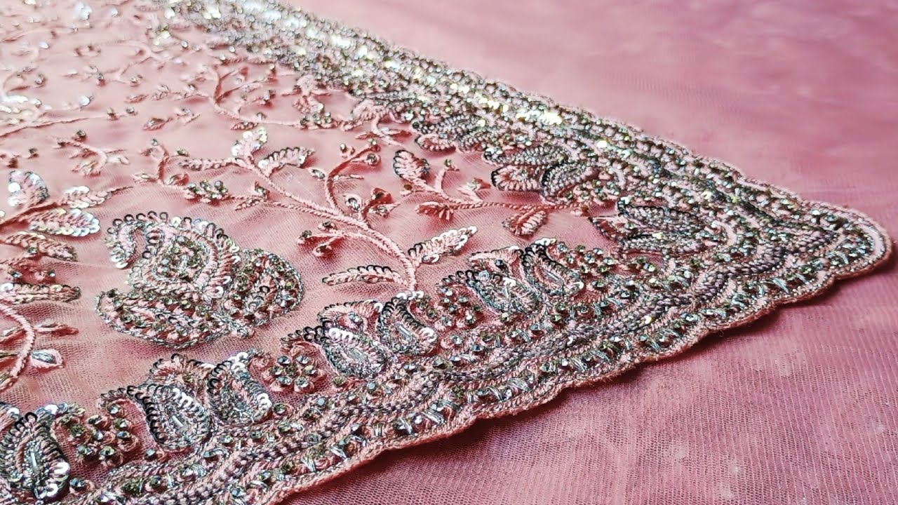 Saree stone work || designer saree || #saree #sareestonework # ...