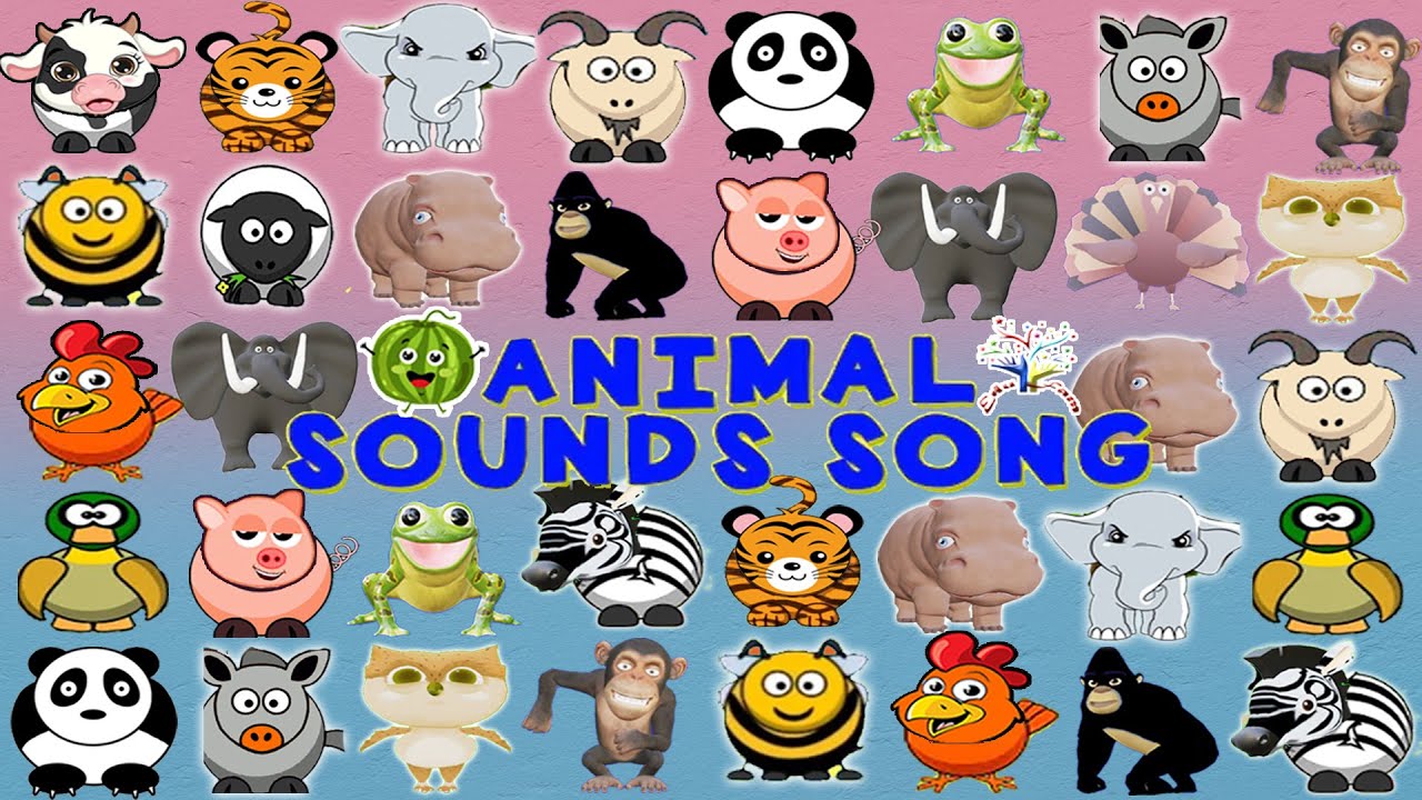 The Animal Sounds Song || Do you know What Sounds does the animals make ...