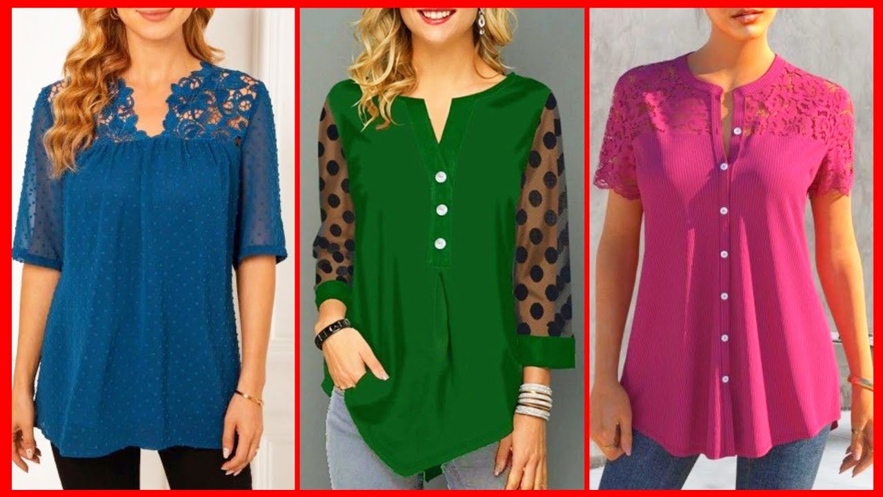 🌸BLUSAS DE NUEVO ESTILO DISEÑOS SUPERIORES // LA COLECCIÓN DE BLUSAS ...