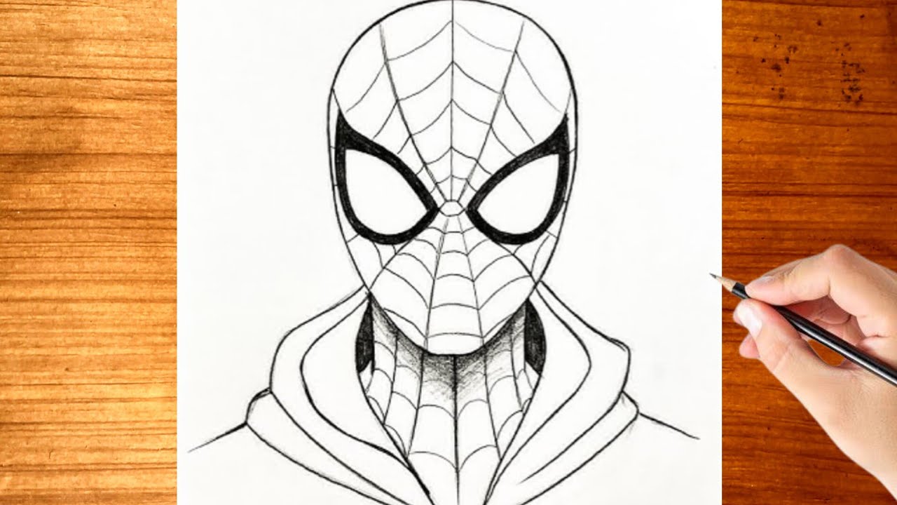 How to Draw Spider-Man | Realistic Spiderman Drawing Step by Step ...