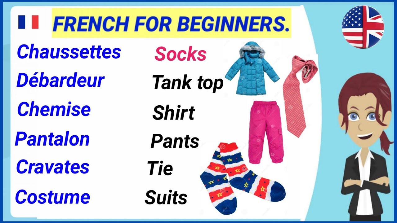French Clothes Vocabulary for Beginners - Les vêtements en français ...