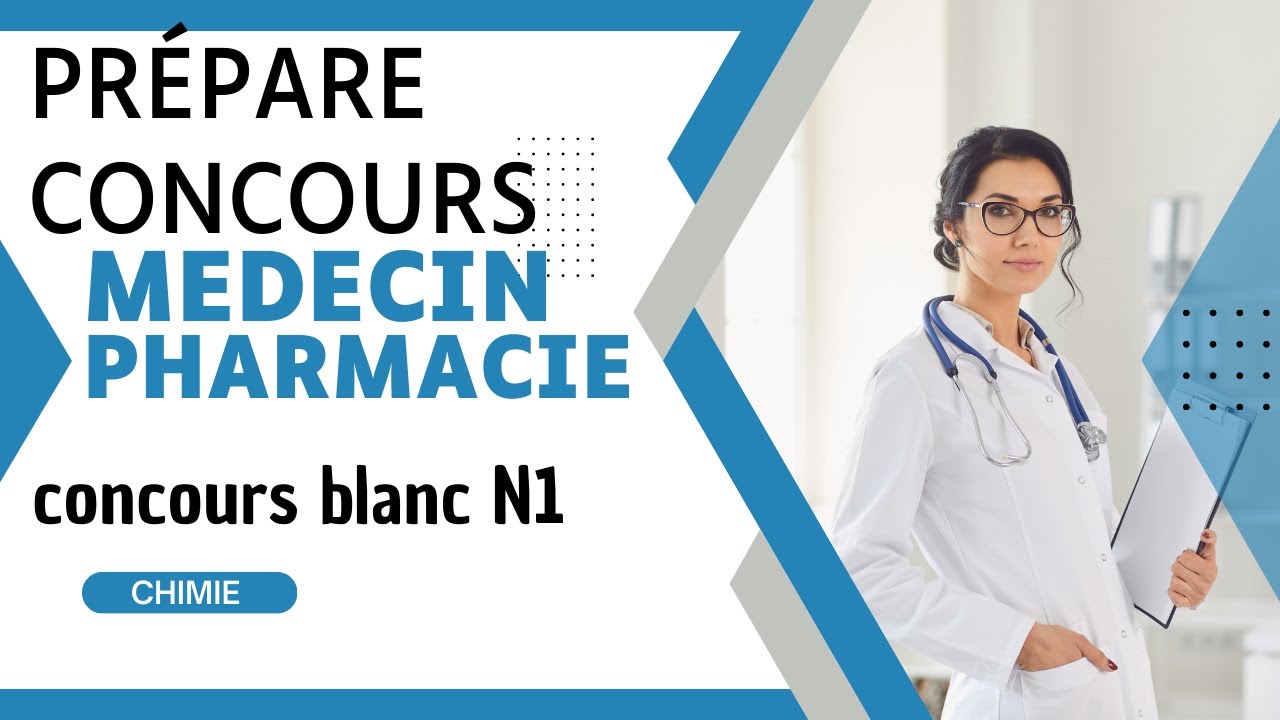 Préparation Concours médecin gratuitement -Correction concours Blanc -Partie CHIMIE 6 - YouTube