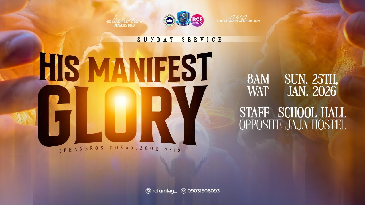 RCF UNILAG || SUNDAY SERVICE 25/01/26 - YouTube