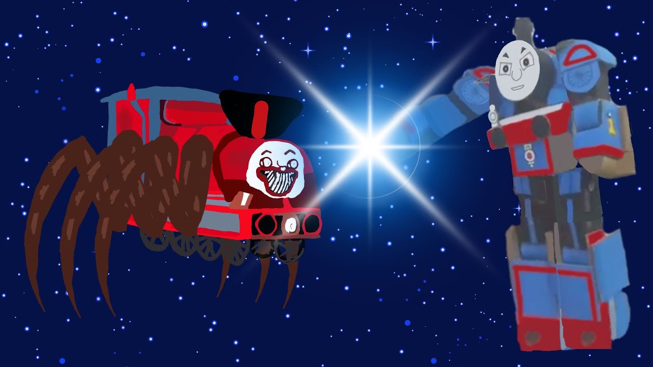 The New Battle of Choo Choo Charles and Thomas Robot #choochoocharles # ...