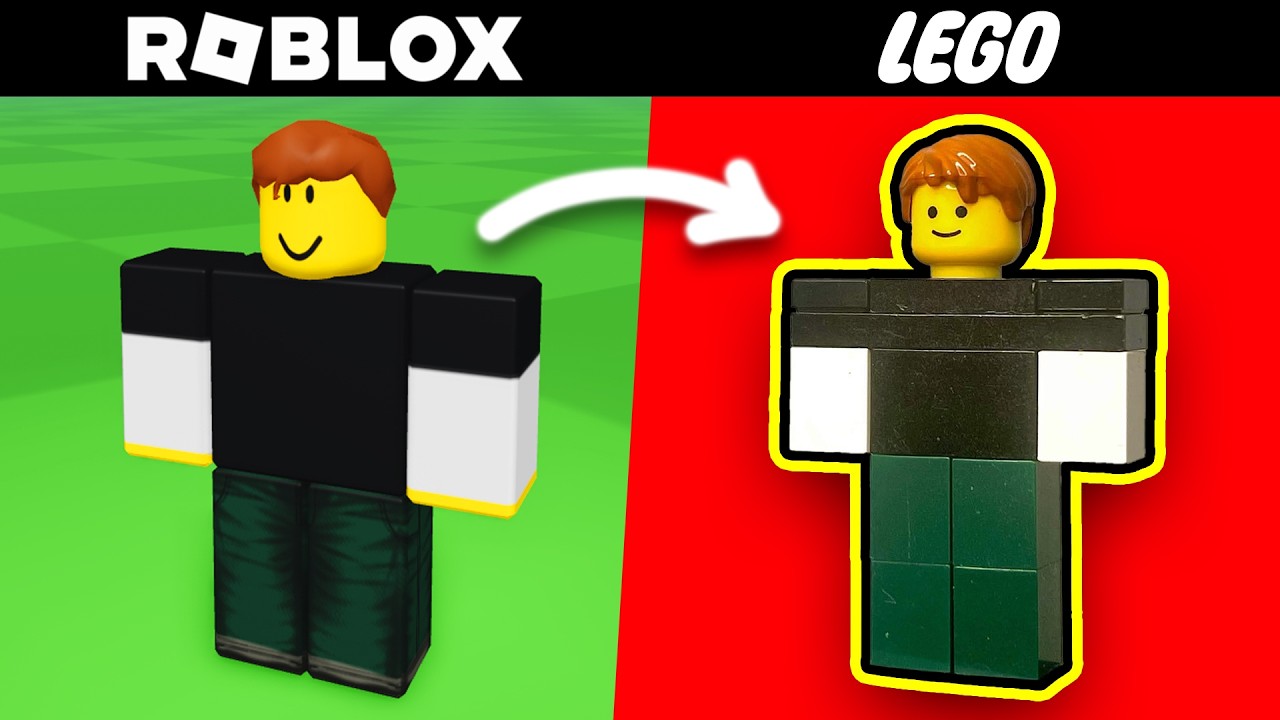 How to BUILD a LEGO Roblox figure - YouTube