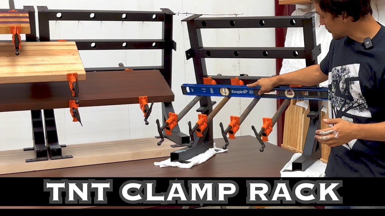 The TNT Clamp Rack: The Ultimate Glue Up Station - YouTube