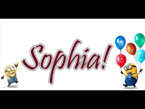 Gelukkige verjaardag SOPHIA!