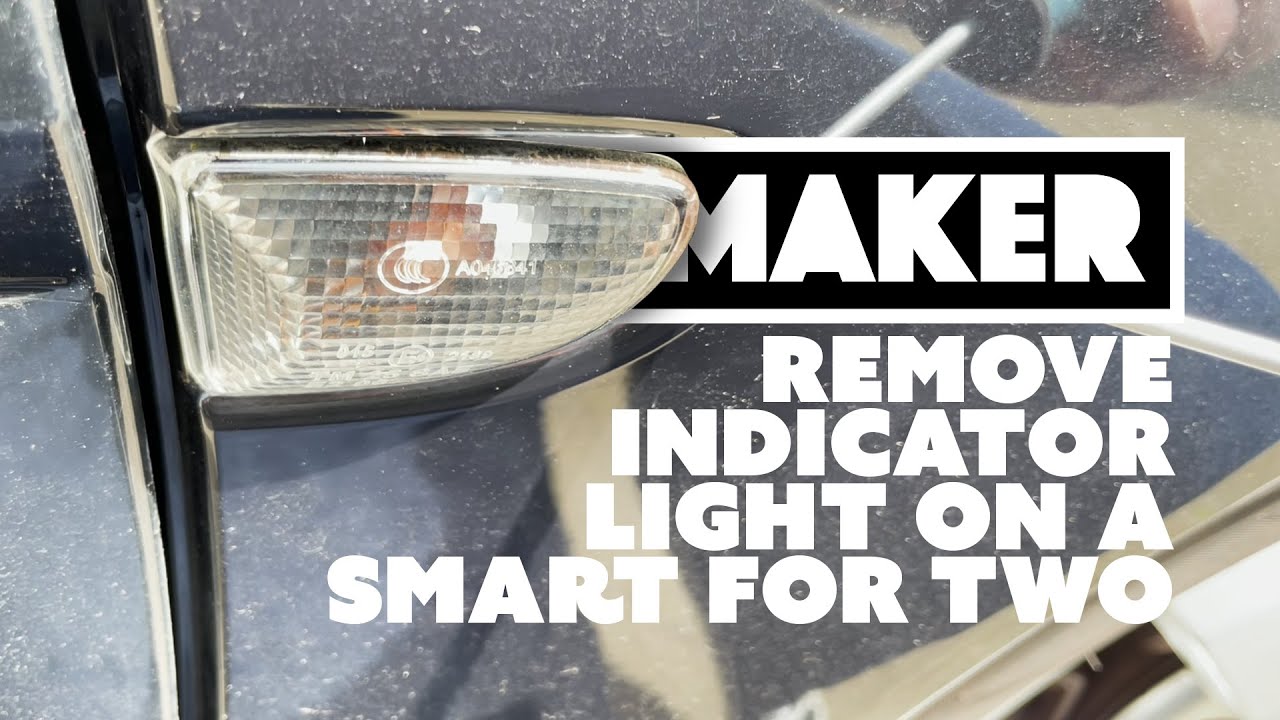 Remove indicator light on a Smart Fortwo 451 - YouTube