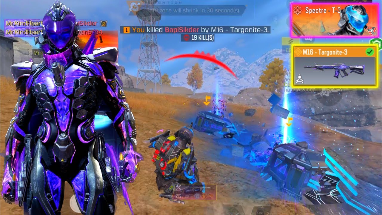 New Mythic Spectre "T-3" & M16 "Rargonite-3" Gameplay | Best Skin In ...