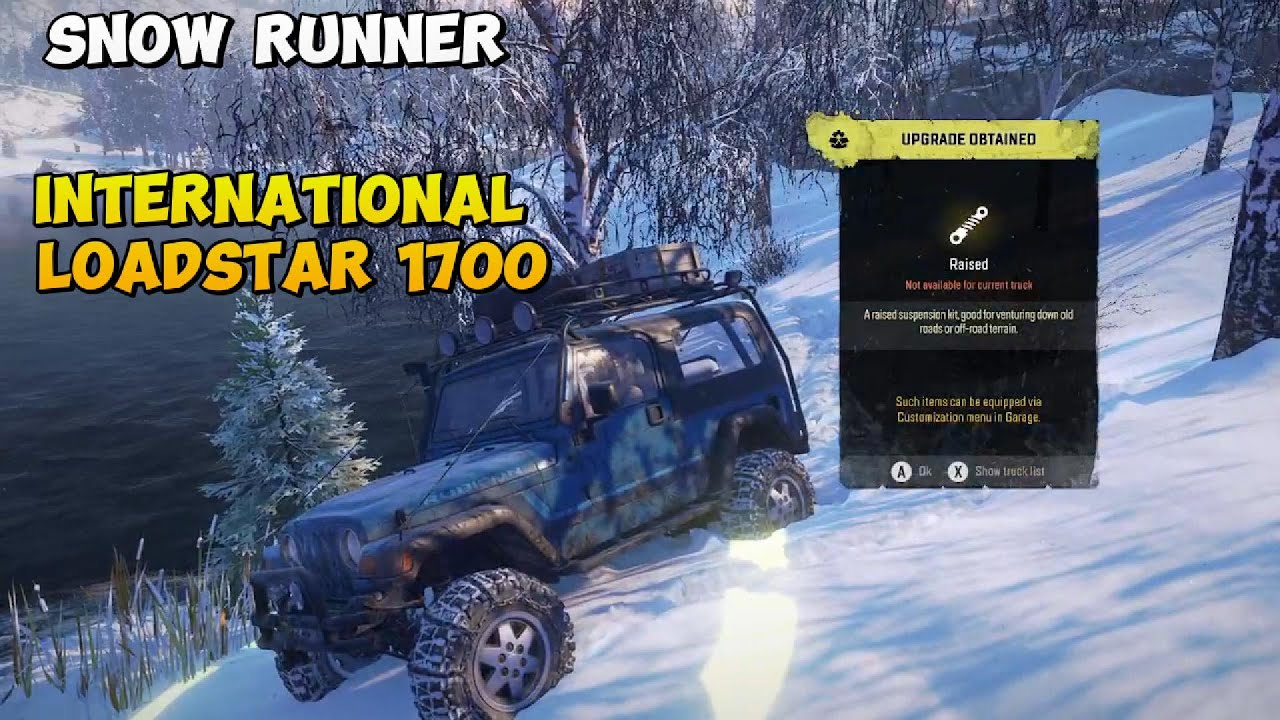 Snow Runner International Loadstar 1700 Raised - YouTube