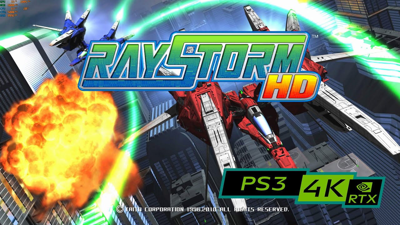 RayStorm / 4K PS3 emulator RPCS3 / RTX 2080ti - YouTube