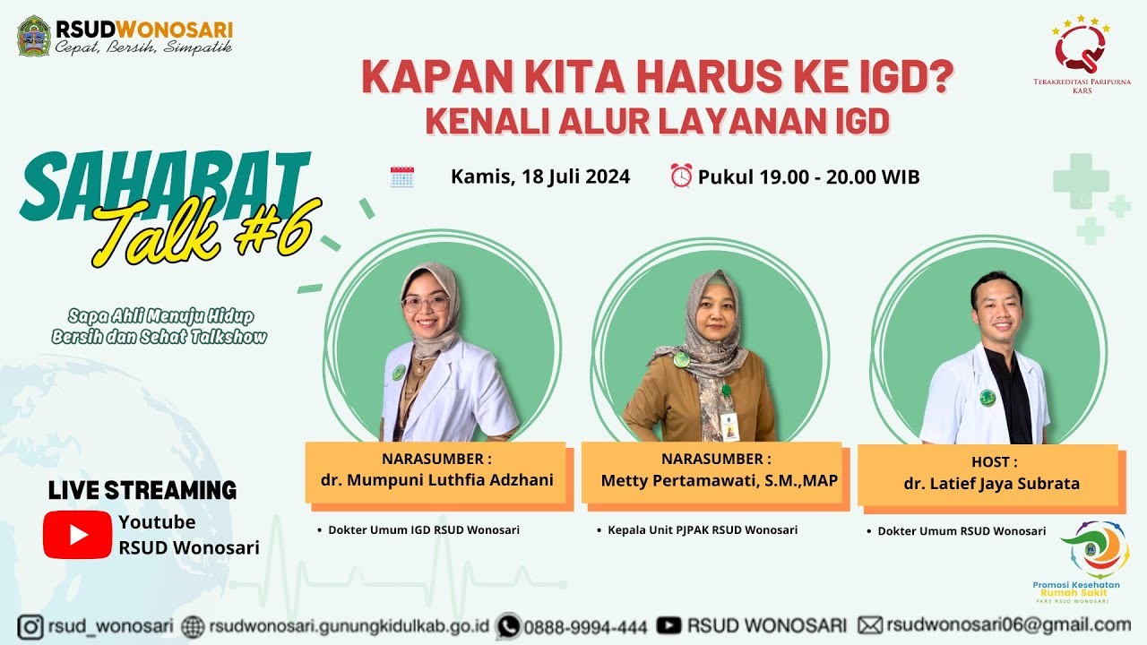 Kapan Kita Harus ke IGD? Kenali Alur layanan IGD - YouTube