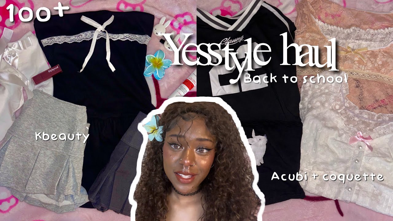 $100+ Yesstyle back to school clothing haul ୨୧| acubi, coquette, trendy ...