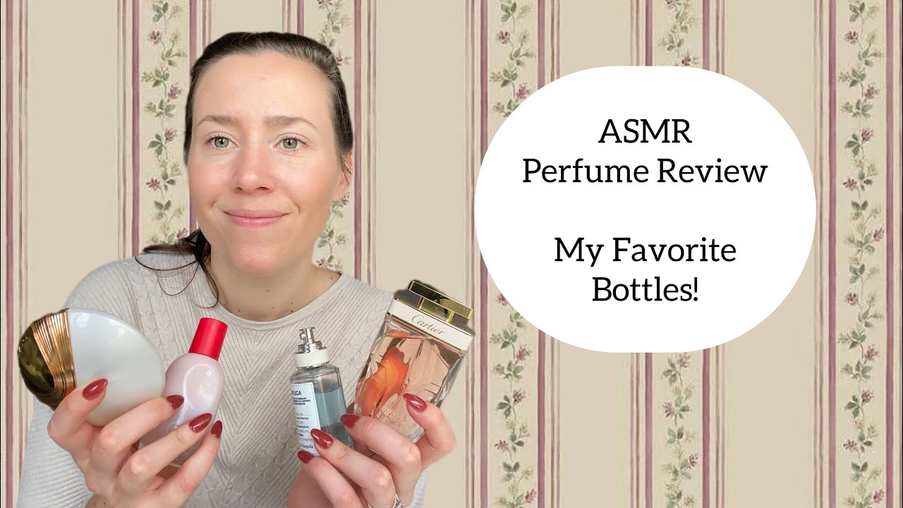 ASMR - My Favorite Perfume / Fragrance Bottles 😍 Glass Tapping ...