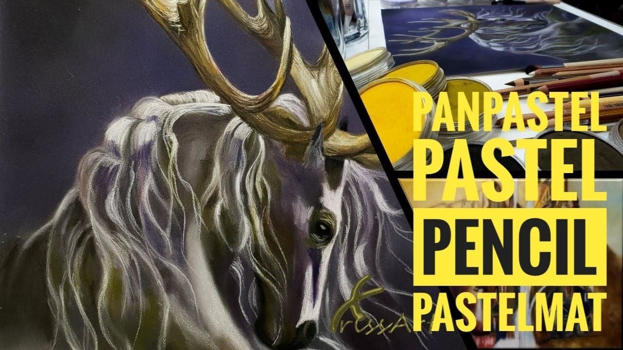 PanPastels and Pastel Pencils on Pastelmat 2018 - YouTube