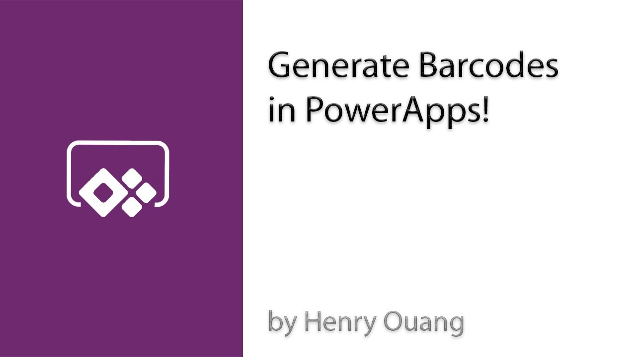 Generate Barcodes inside of PowerApps! - YouTube