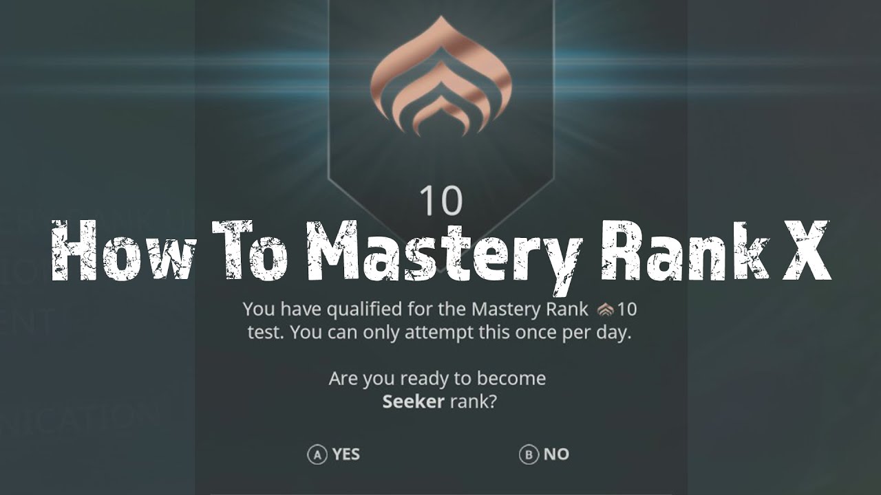 Warframe: How To Do Mastery Rank 10 Test - YouTube