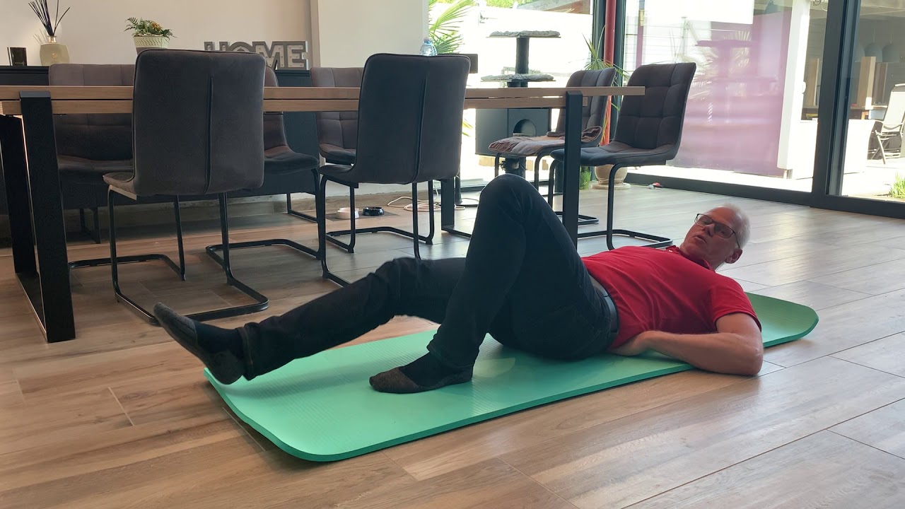 Beweegoefening 3: voor buikspieren, core stabiliteit en lage rug - YouTube