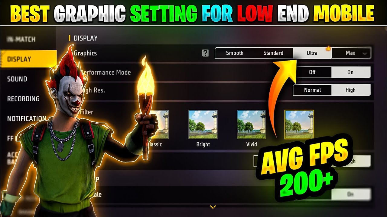 Best graphics settings in free fire 2025 | free fire display settings ...