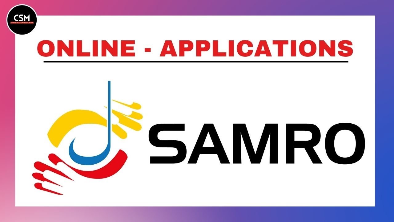 How To Register SAMRO Online for Independent Artist | CSM - YouTube