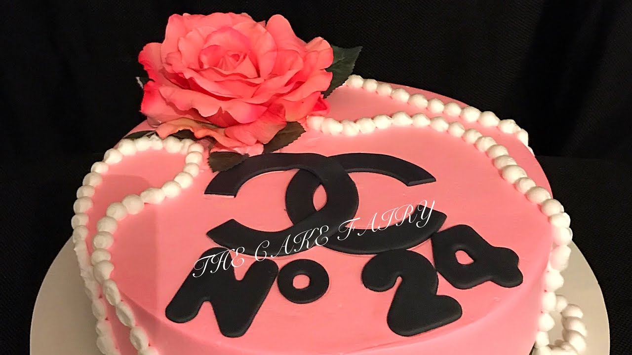 Pastel de Chanel decoración sencilla ( Chanel cake ) - YouTube