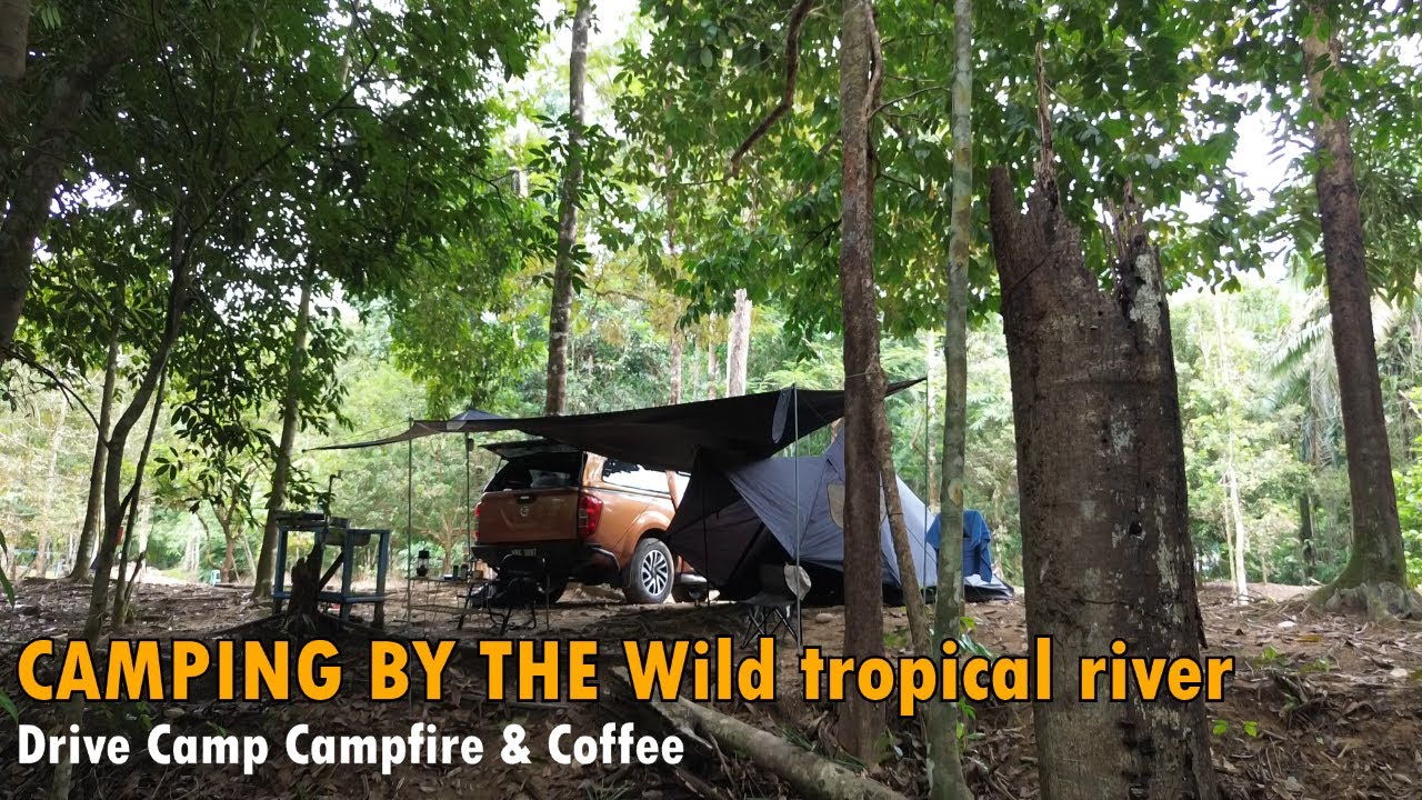 4x4 camping | Camping by the wild river | Sound of nature | Sound of ...