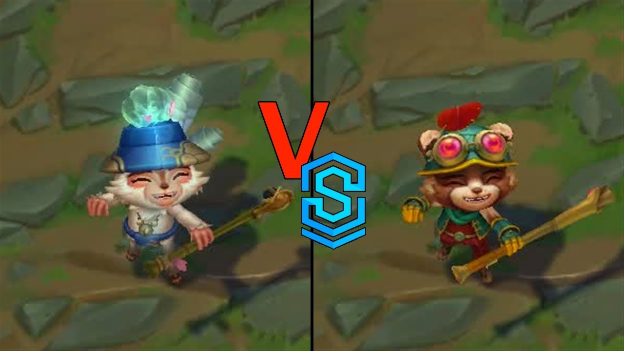 Spirit Blossom Springs Teemo VS Recon Teemo - YouTube