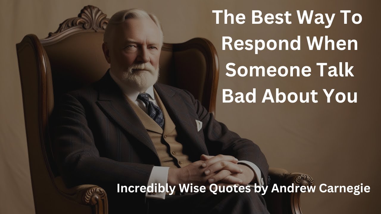 The Best Way To Respond When Someone Talk Bad About You | Incredibly ...