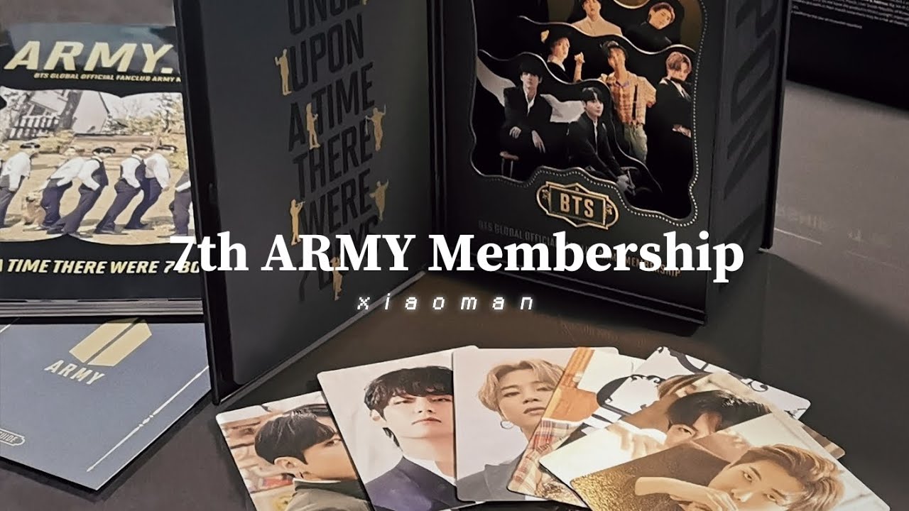 Unboxing BTS 7th army membership kit | 7期阿米会员礼 防弹开箱 - YouTube