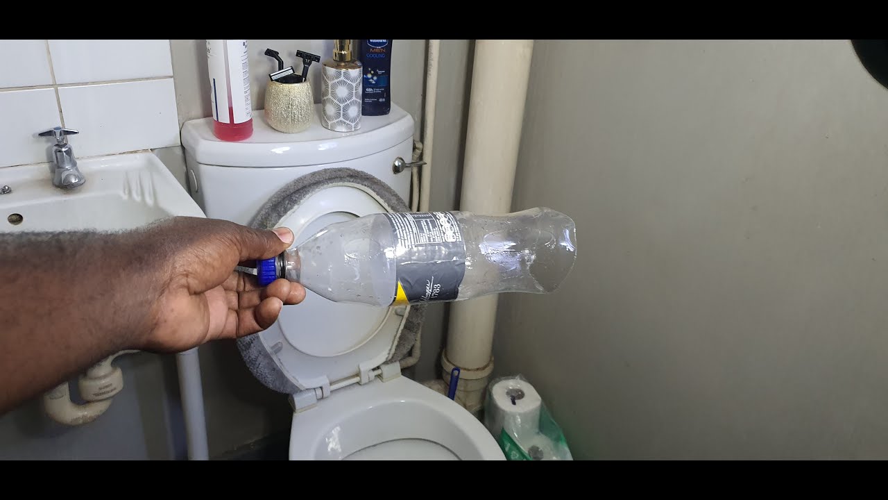 How To Unblock Clogged Toilet using Plastic Bottle No plunger Needed DIY