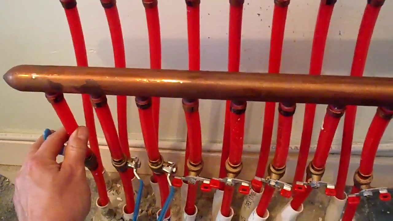 In floor heat system fill part 2 - YouTube